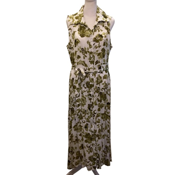 Kindred | Dresses | Kindred Petite Womens Floral Sleeveless Button Down ...